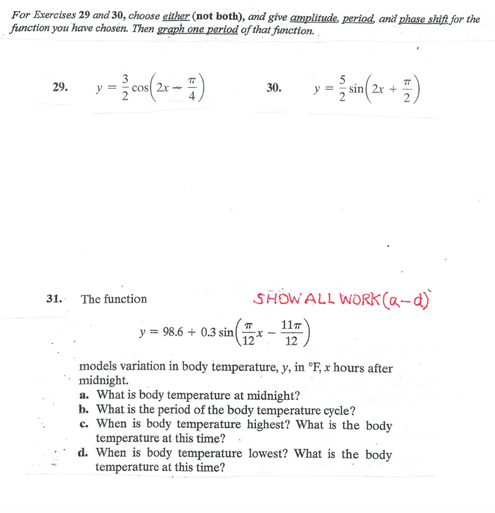Solved In Exercises 25 - 28, choose only two (2) out of | Chegg.com