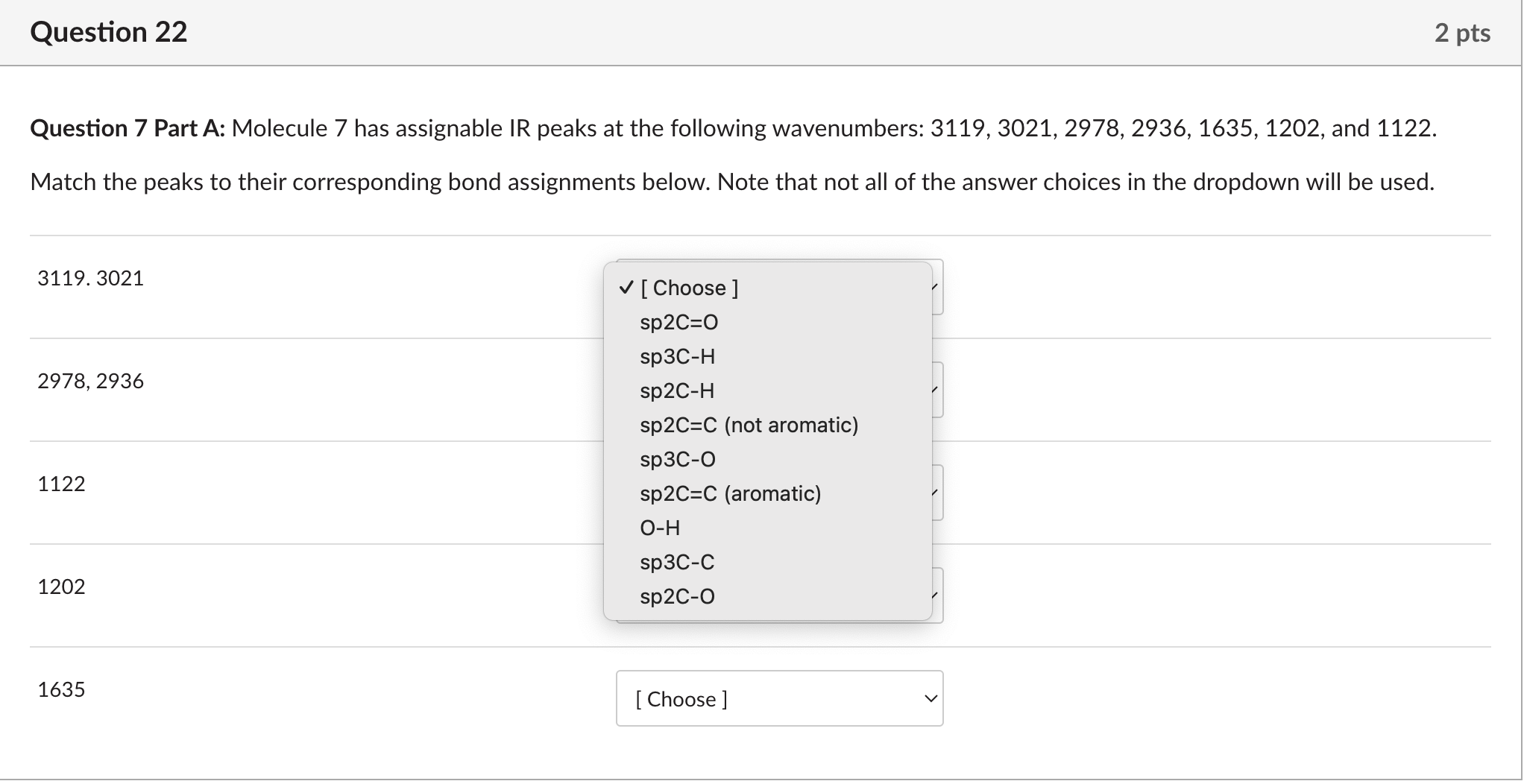 Solved Molecule 6 has assignable IR peaks at the following | Chegg.com