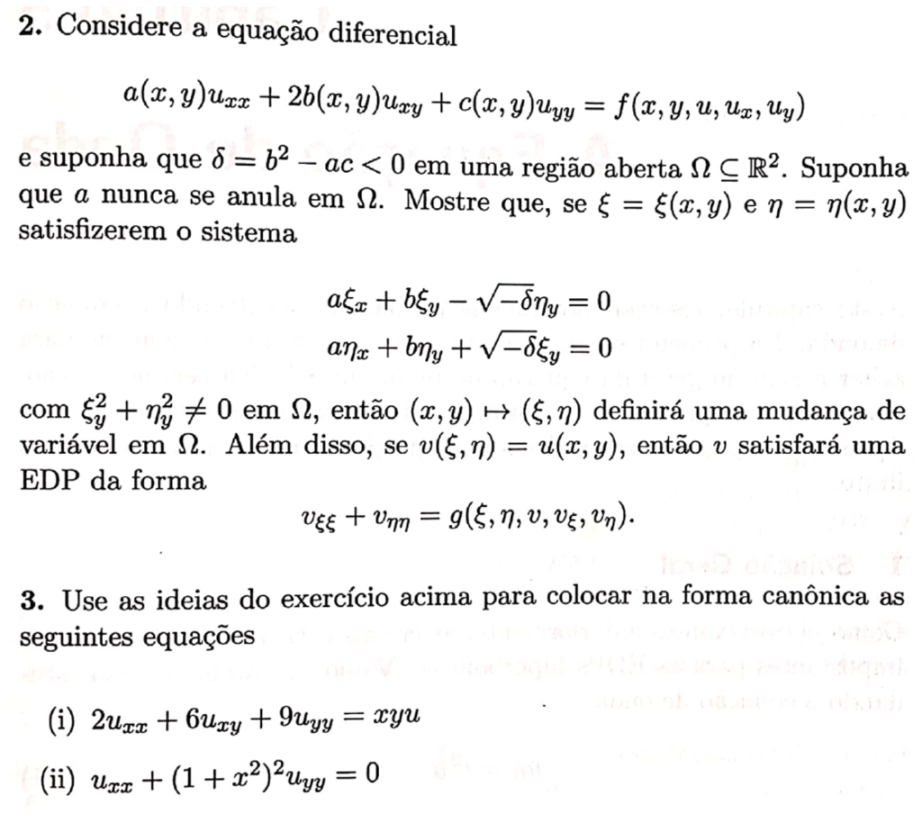 2. Considere a equação diferencial a(x, y)uzx + 2(x, | Chegg.com