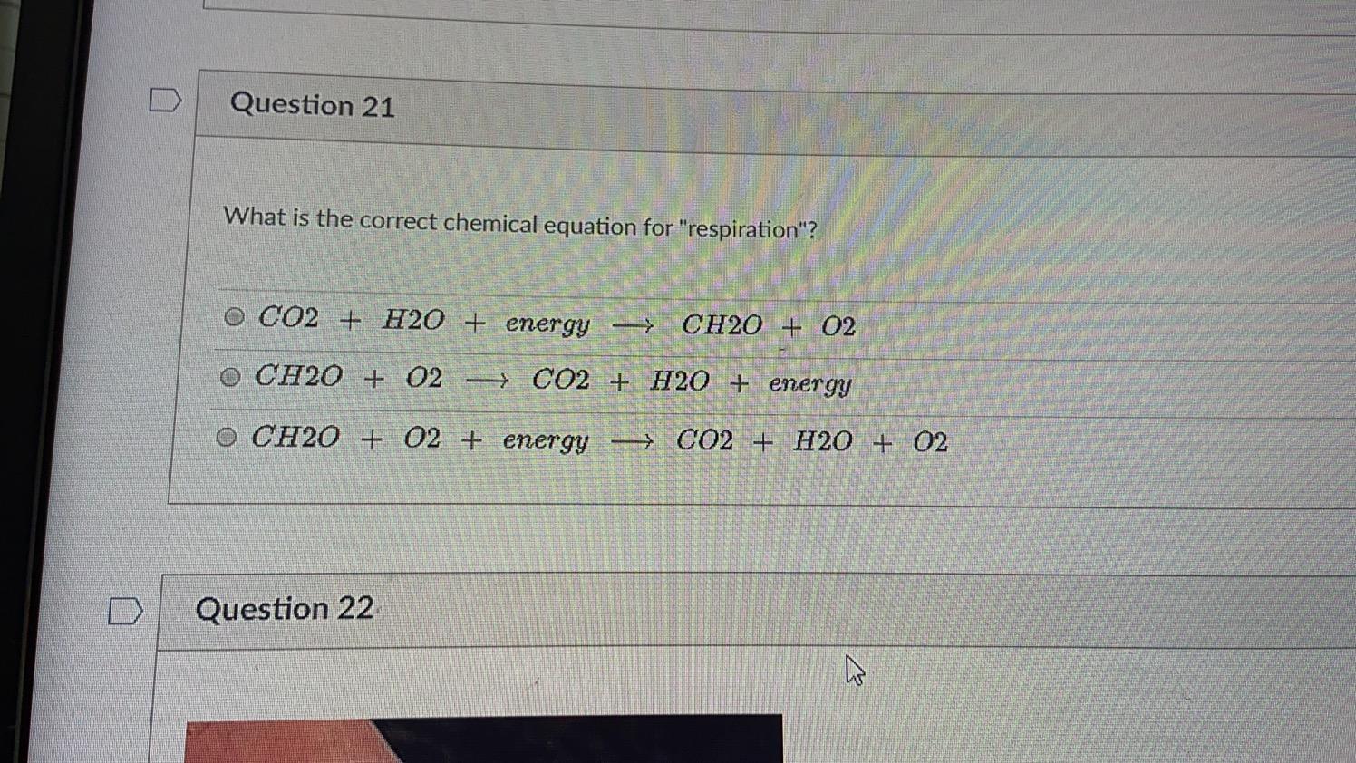 Solved Question 21 What is the correct chemical equation for | Chegg.com