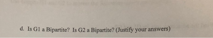 Solved Use Graphs G1 and G2 to answer the following | Chegg.com