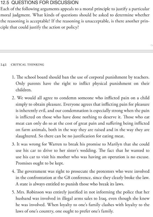 12.5 QUESTIONS FOR DISCUSSION Each of the following | Chegg.com