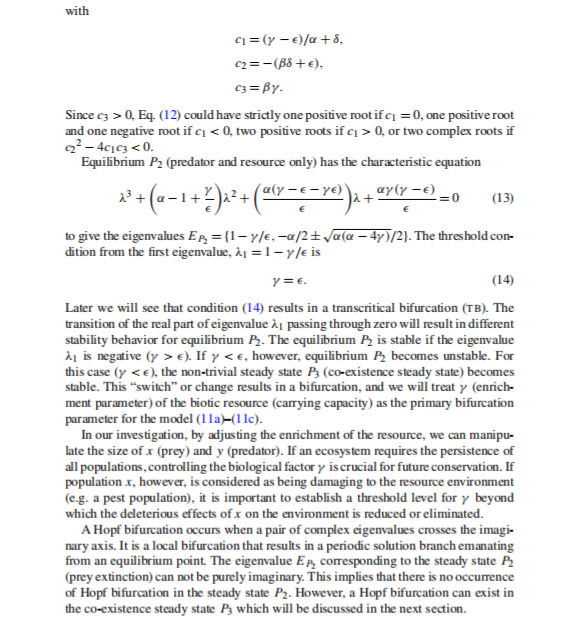 Solved 2 Model Formulation To study the predator-prey | Chegg.com