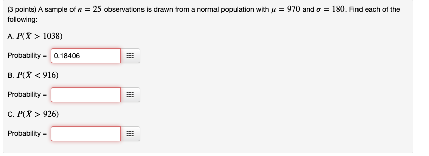 Solved (3 points) A sample of n = 25 observations is drawn | Chegg.com