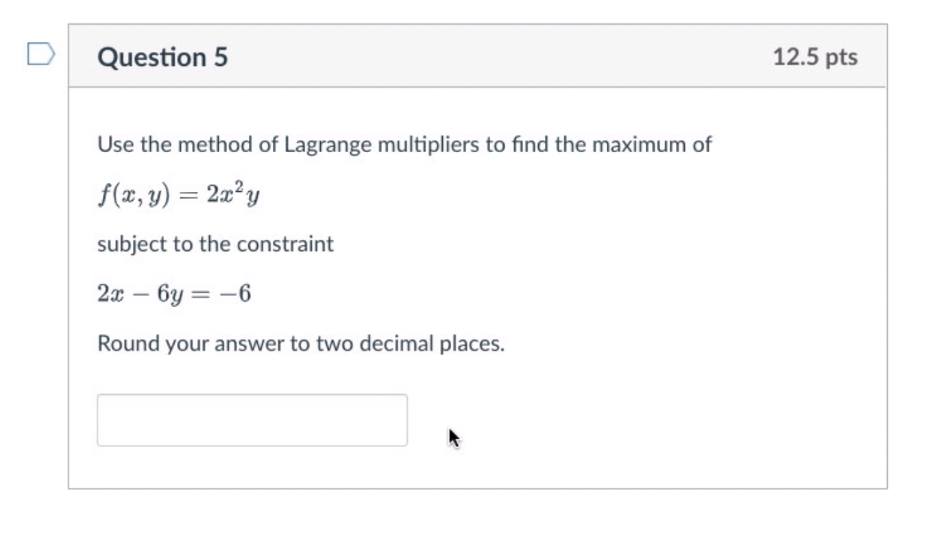 Solved Use the method of Lagrange multipliers to find the | Chegg.com