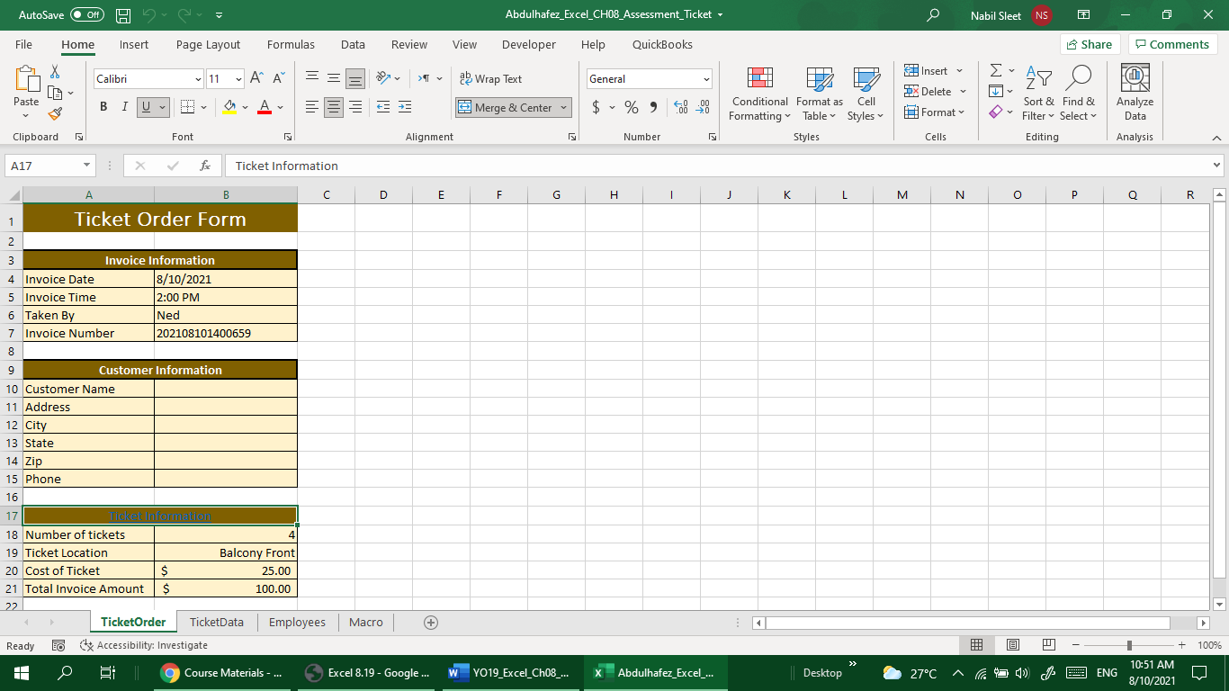 Solved If necessary, add the Developer tab to the ribbon. | Chegg.com