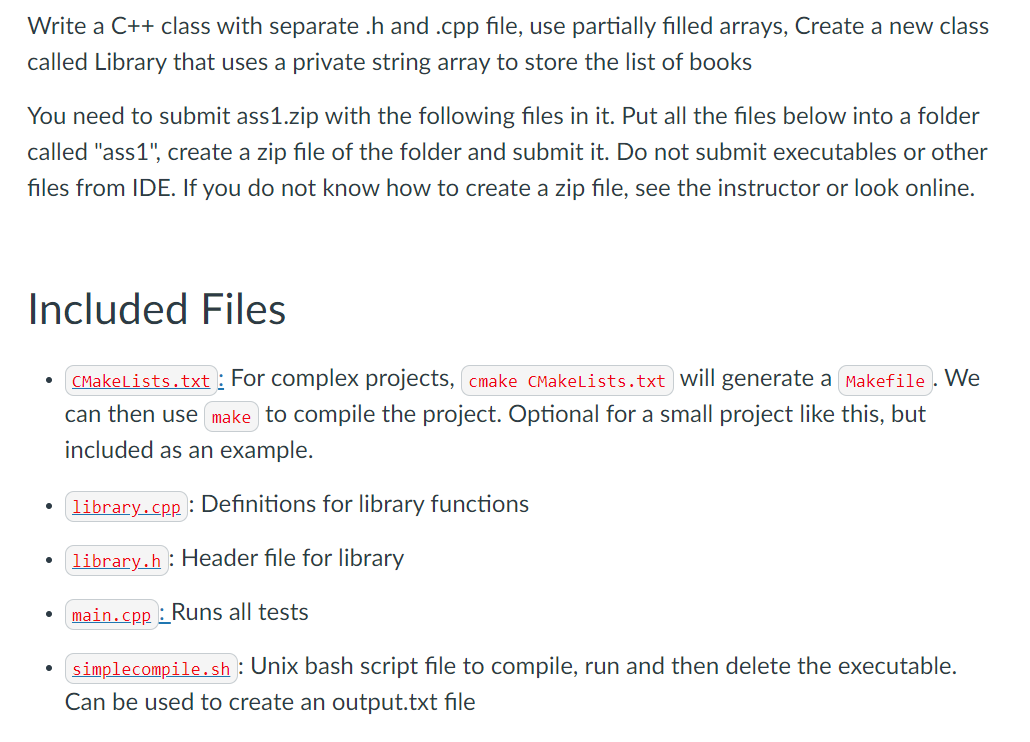 Solved Write a C++ class with separate .h and .cpp file, use | Chegg.com