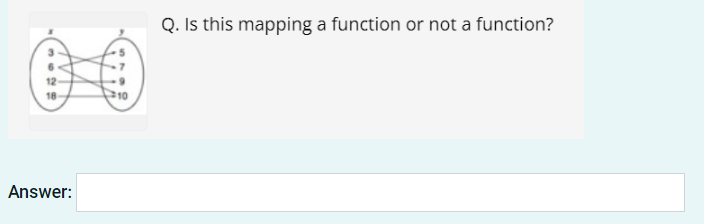 Solved Q. Is this mapping a function or not a function? 18 | Chegg.com