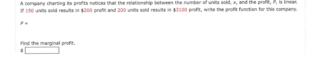 Solved A company charting its profits notices that the | Chegg.com