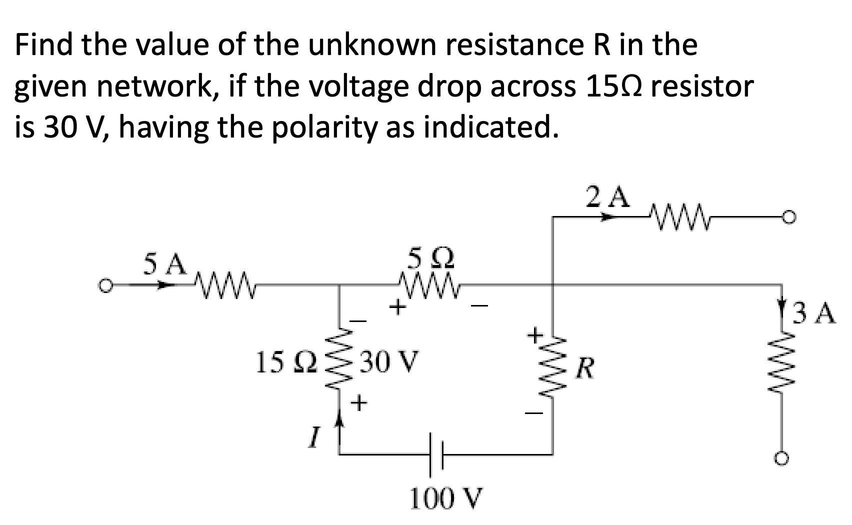 Solved Find the value of the unknown resistance R ﻿in | Chegg.com