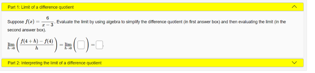 Solved Part 1 Limit Of A Difference Quotient 6 Suppose F X