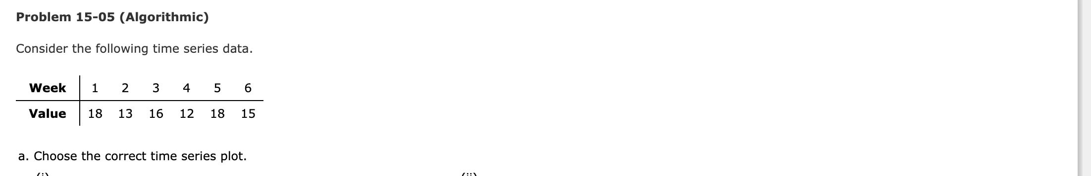 Solved Problem 15-05 (Algorithmic) Consider the following | Chegg.com