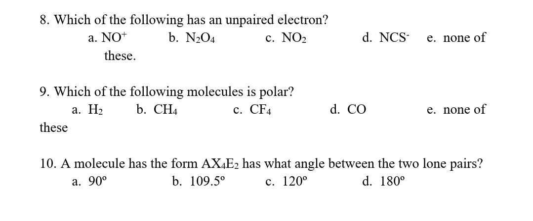 Solved Part 1 Multiple choice. Choose only one answer for | Chegg.com