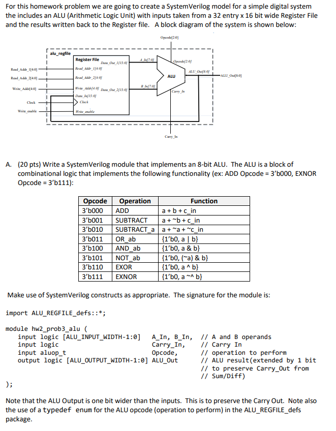 For this homework problem we are going to create a | Chegg.com