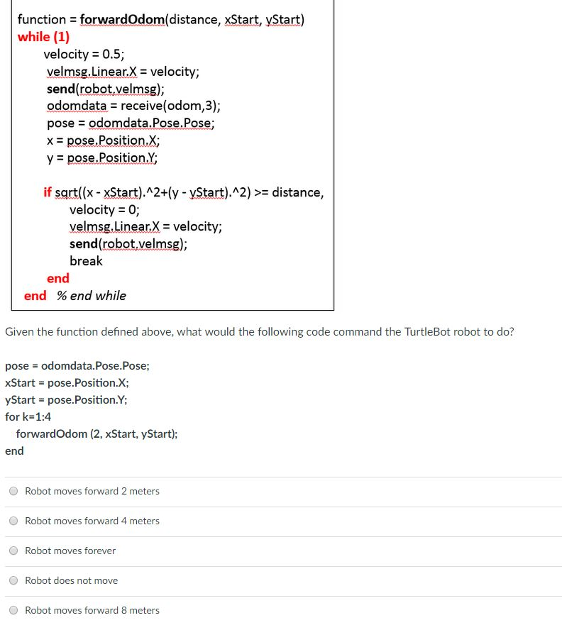 Consider This Sample Matlab Code Segment