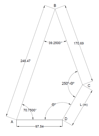 Solved The traverse shown below progresses from | Chegg.com