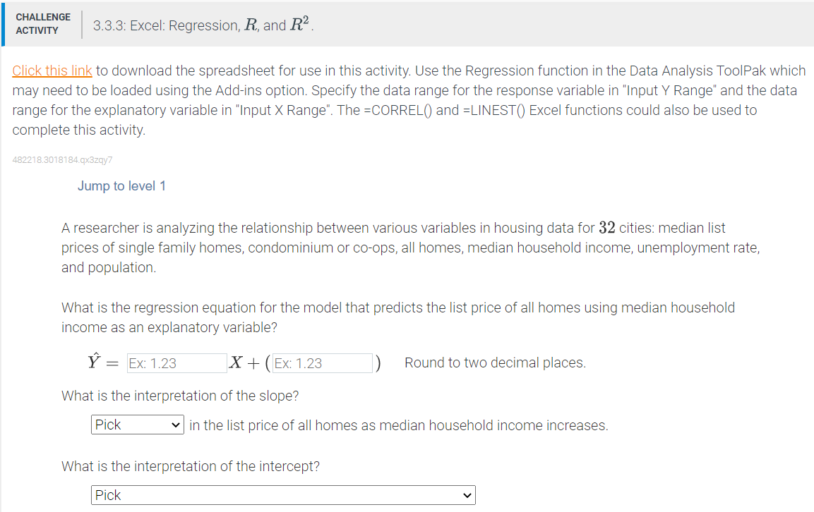 this link to download the spreadsheet for use in this | Chegg.com