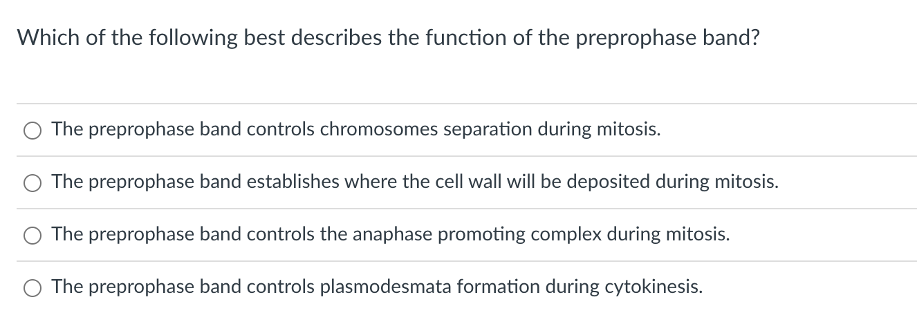 Solved Which of the following best describes the function of | Chegg.com