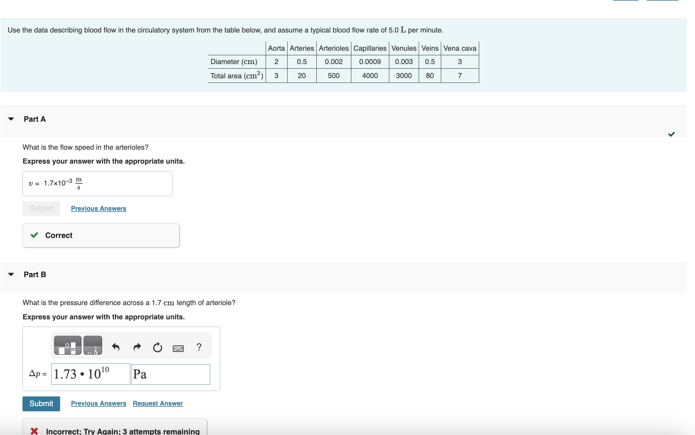Solved by an EXPERT *I ﻿need help with Part B* ﻿Use the data describing | Chegg.com