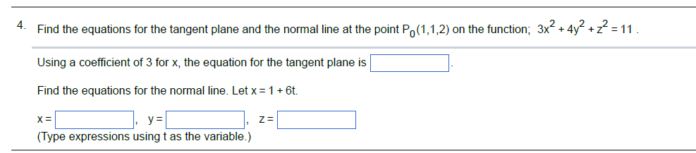 Solved Find the equations for the tangent plane and the | Chegg.com