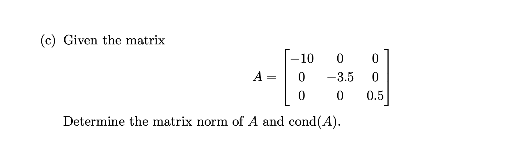 Solved (a) Calculate the 1- and 2-norms of the following | Chegg.com