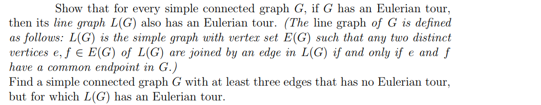 Solved Show that for every simple connected graph G, if G | Chegg.com