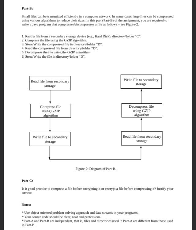 Part-A: File encryption is crucial requirement of | Chegg.com