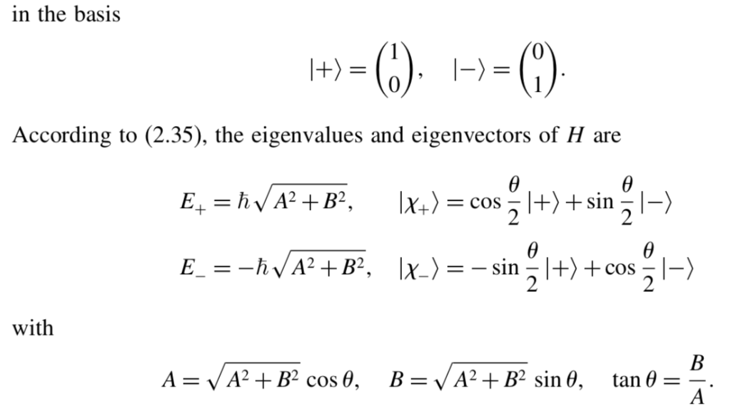 Solved We consider a two-level system with Hamiltonian H | Chegg.com