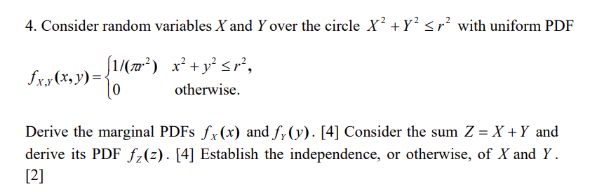 Solved Can the part of 'Consider the sum Z = X + Y and | Chegg.com