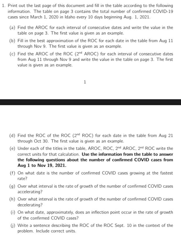 1. Print out the last page of this document and fill | Chegg.com