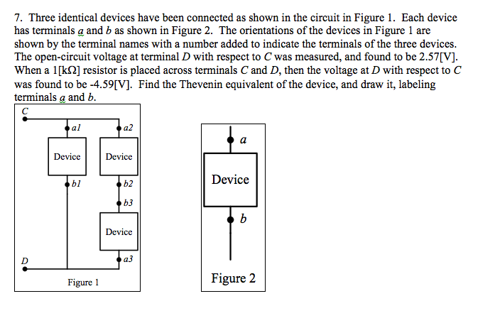 Solved Three identical devices have been connected as shown | Chegg.com
