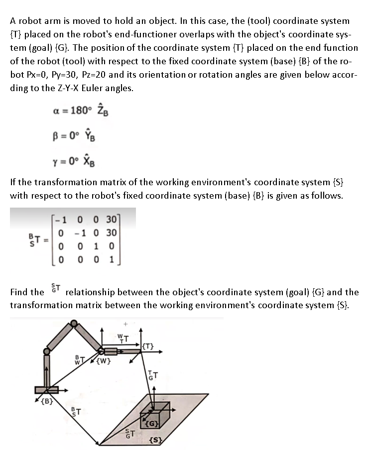 Solved A robot arm is moved to hold an object. In this case, | Chegg.com