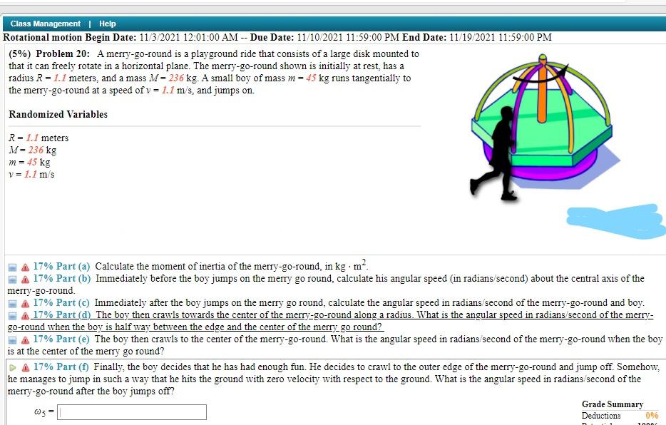 Solved Class Management | Help Rotational motion Begin Date: | Chegg.com