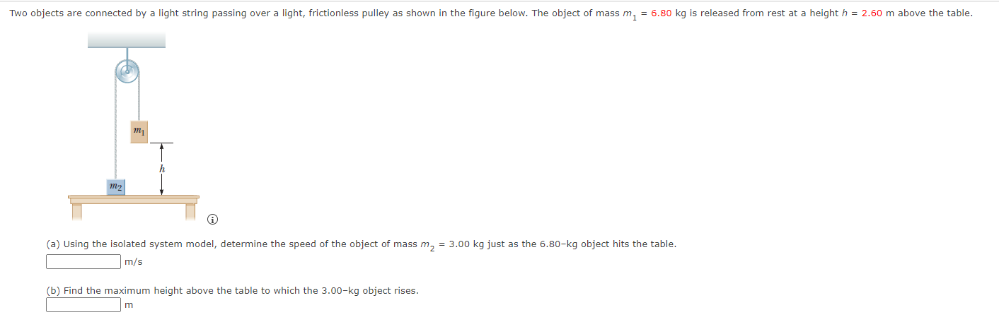 Solved (a) Using the isolated system model, determine the | Chegg.com