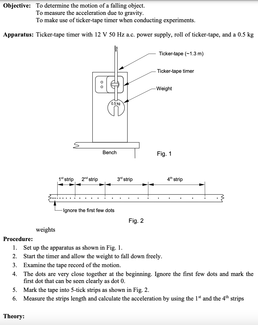 Solved Objective: To determine the motion of a falling | Chegg.com