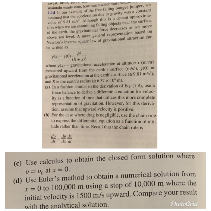 Solved I understand a,b,c but I don’t know how to do part D | Chegg.com