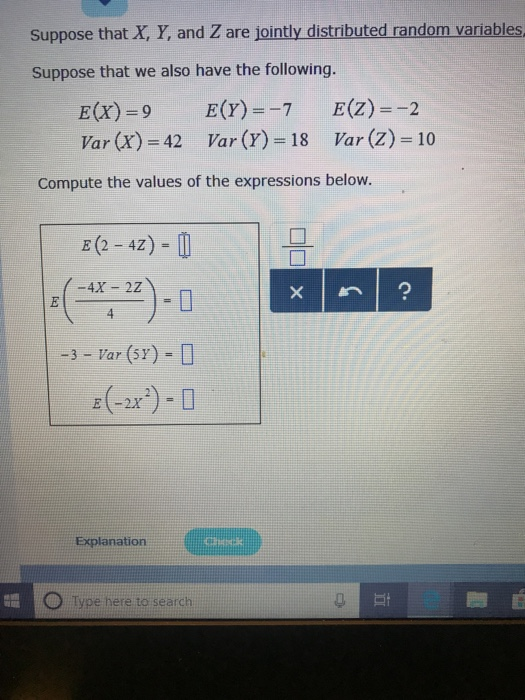 Solved Suppose that X, Y, and Z are jointly distributed | Chegg.com