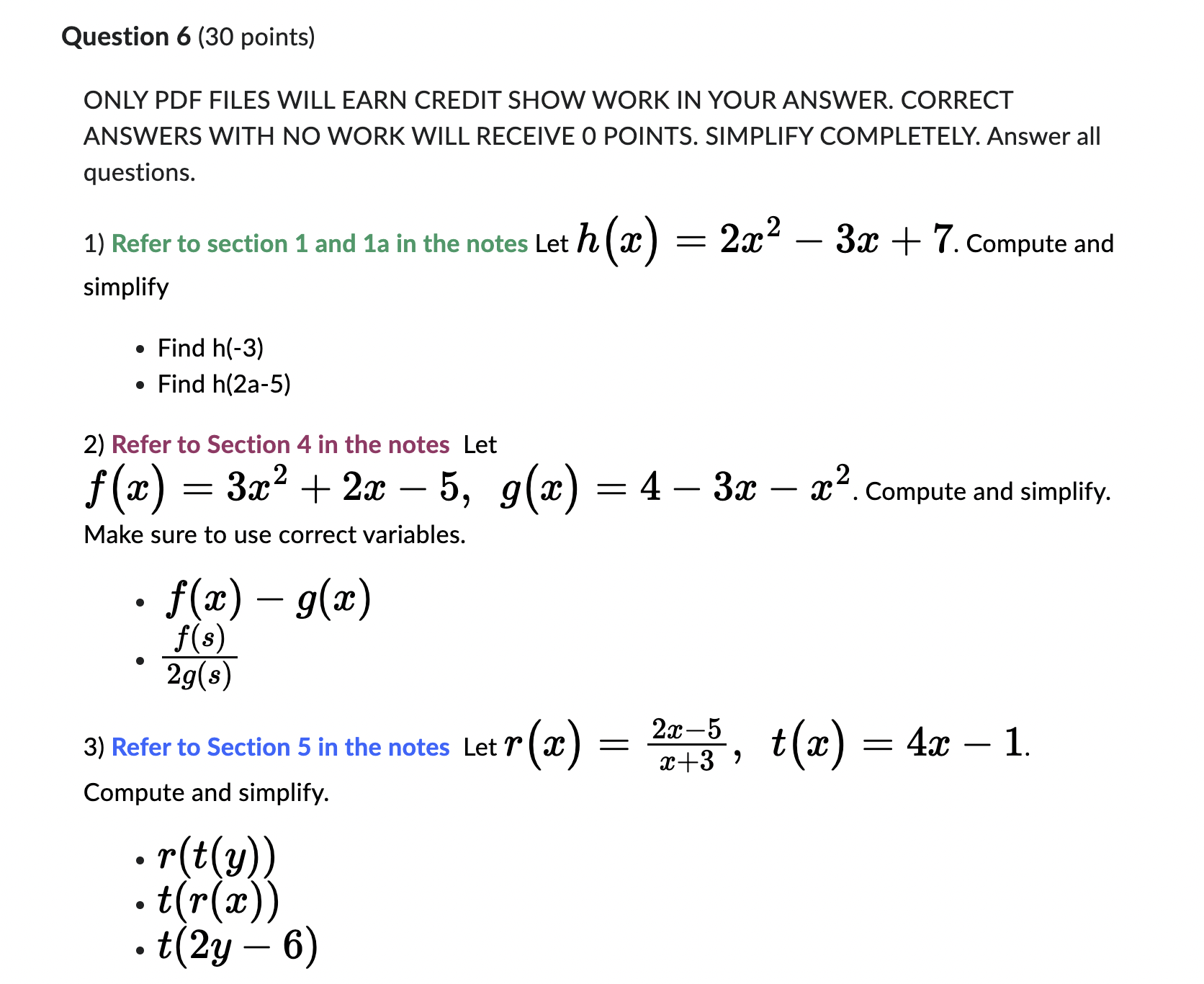 Solved Refer to Section 2 in the notes Determine whether the | Chegg.com