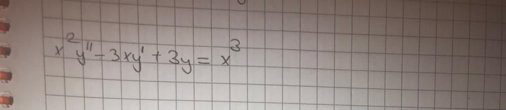 Solved x2y′′−3xy′+3y=x3 | Chegg.com