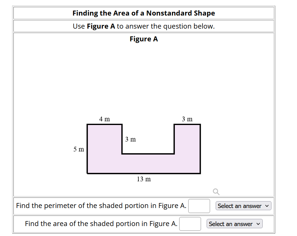 Solved Finding the Area of a Nonstandard ShapeUse Figure A | Chegg.com