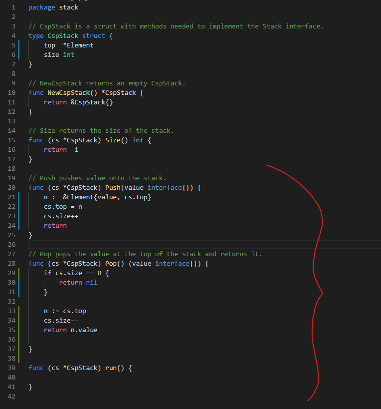 Solved How does one implement the pop, push and run on a CSP | Chegg.com