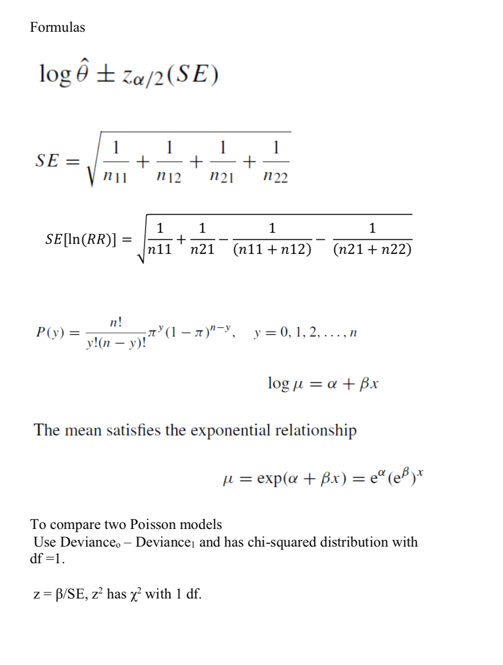 4. A Poisson regression model was fitted to data on | Chegg.com