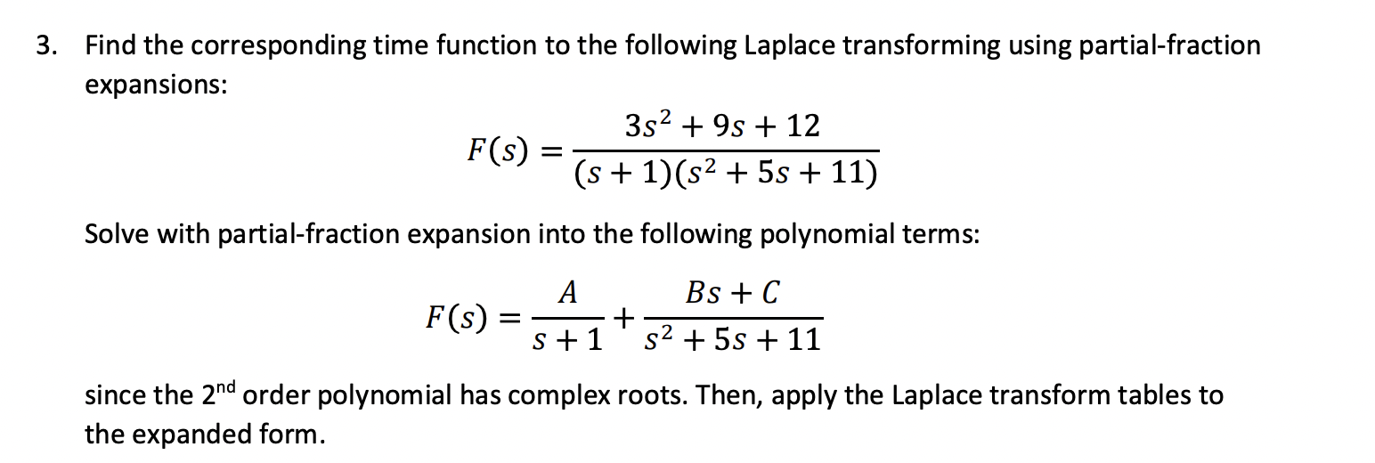 Solved Find the corresponding time function to the following | Chegg.com