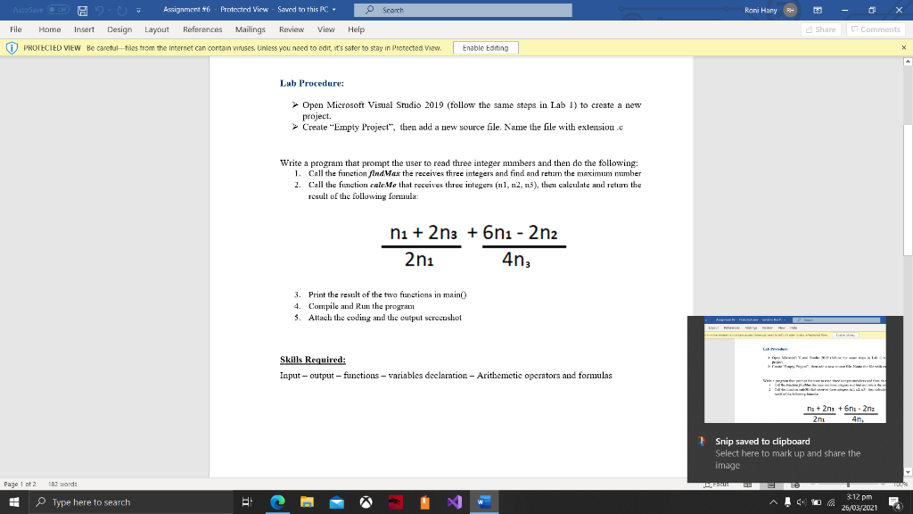 Solved Call the function findMax the receives three integers | Chegg.com