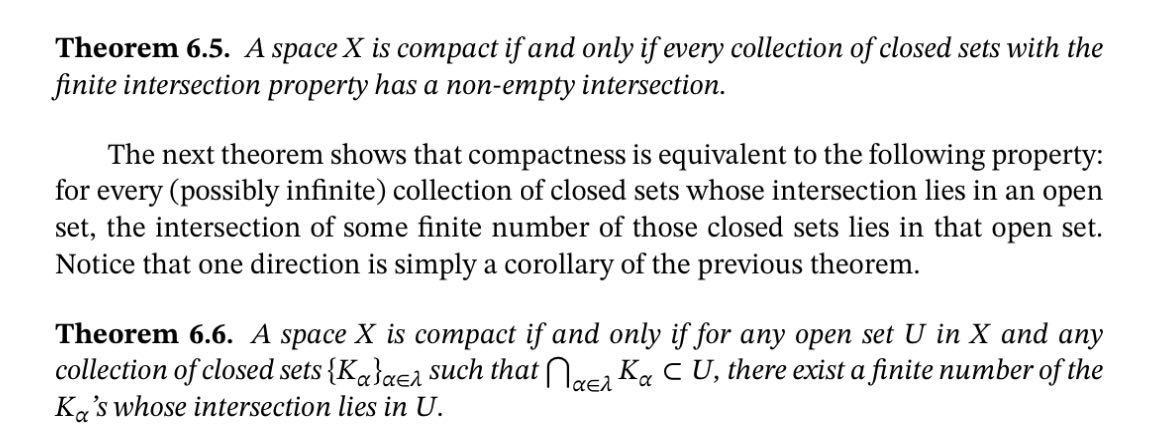Solved Theorem 6.5. A space X is compact if and only if | Chegg.com