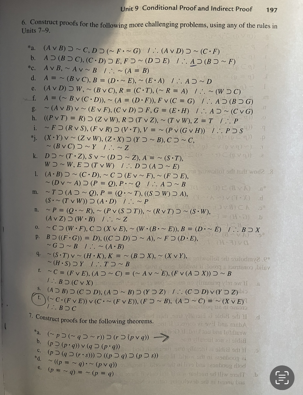 6. Construct proofs for the following more | Chegg.com