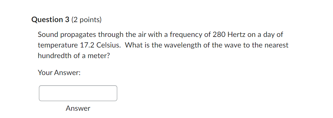 Solved Sound propagates through the air with a frequency of | Chegg.com