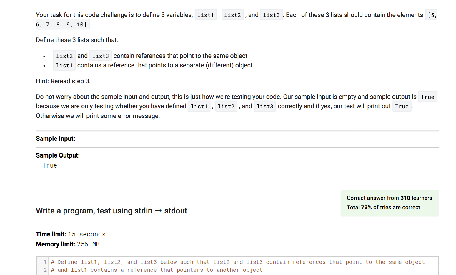 Solved list2 , and list3 . Each of these 3 lists should | Chegg.com