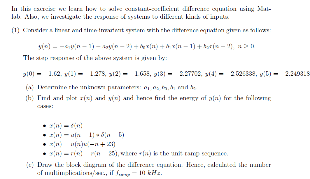 In this exercise we learn how to solve | Chegg.com