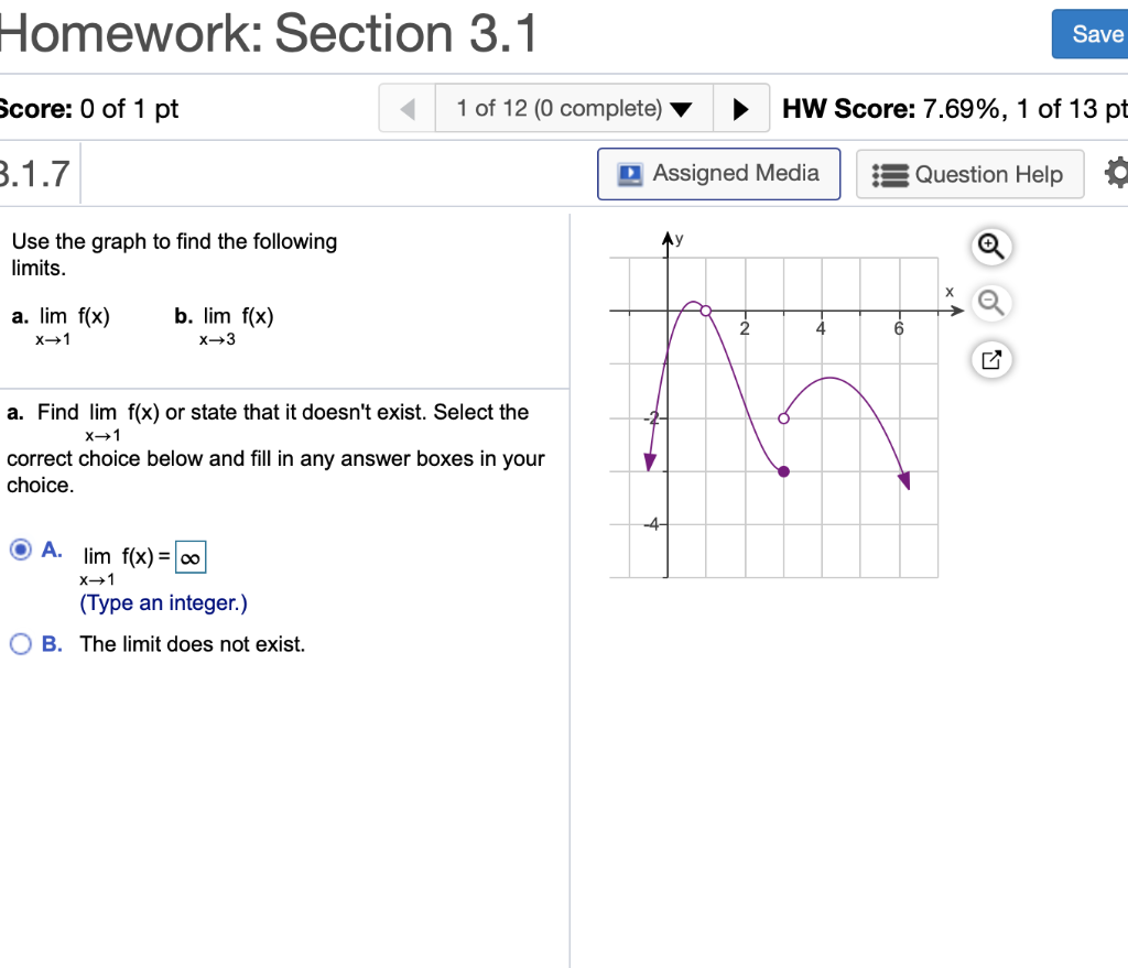 Solved Homework Section 3 1 Save Score 0 Of 1 Pt 1 Of 12